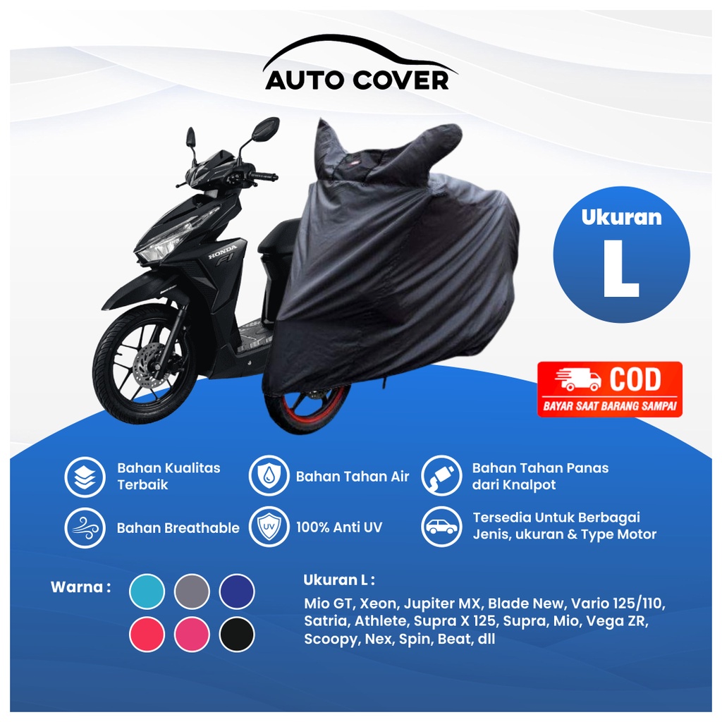 Jual Autocover Cover Sepeda Motor Mio GT Xeon Jupiter MX Blade New ...