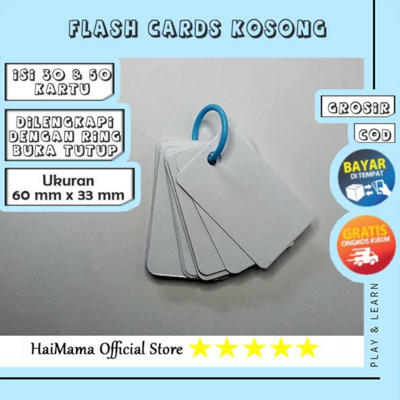 Jual FLASH CARD KOSONG | KARTU HAPALAN UNTUK RUMUS / KOSAKATA BAHASA ...