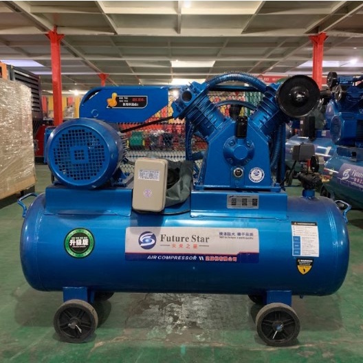 Jual Kompresor Udara / Air Compressor 5HP 2 Piston Merk Future Star 200 Liter | Shopee Indonesia