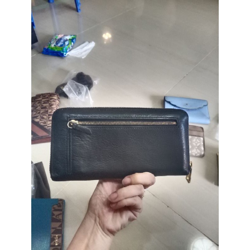 Jual dompet Fossil preloved # fossil wallet# second# bekas# | Shopee ...