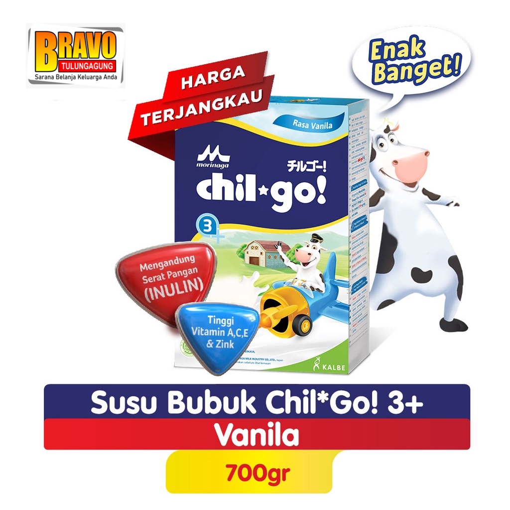 Jual Bravo Supermarket - Chilgo Powder 3+ Vanilla 2x350g ( 700gr ...