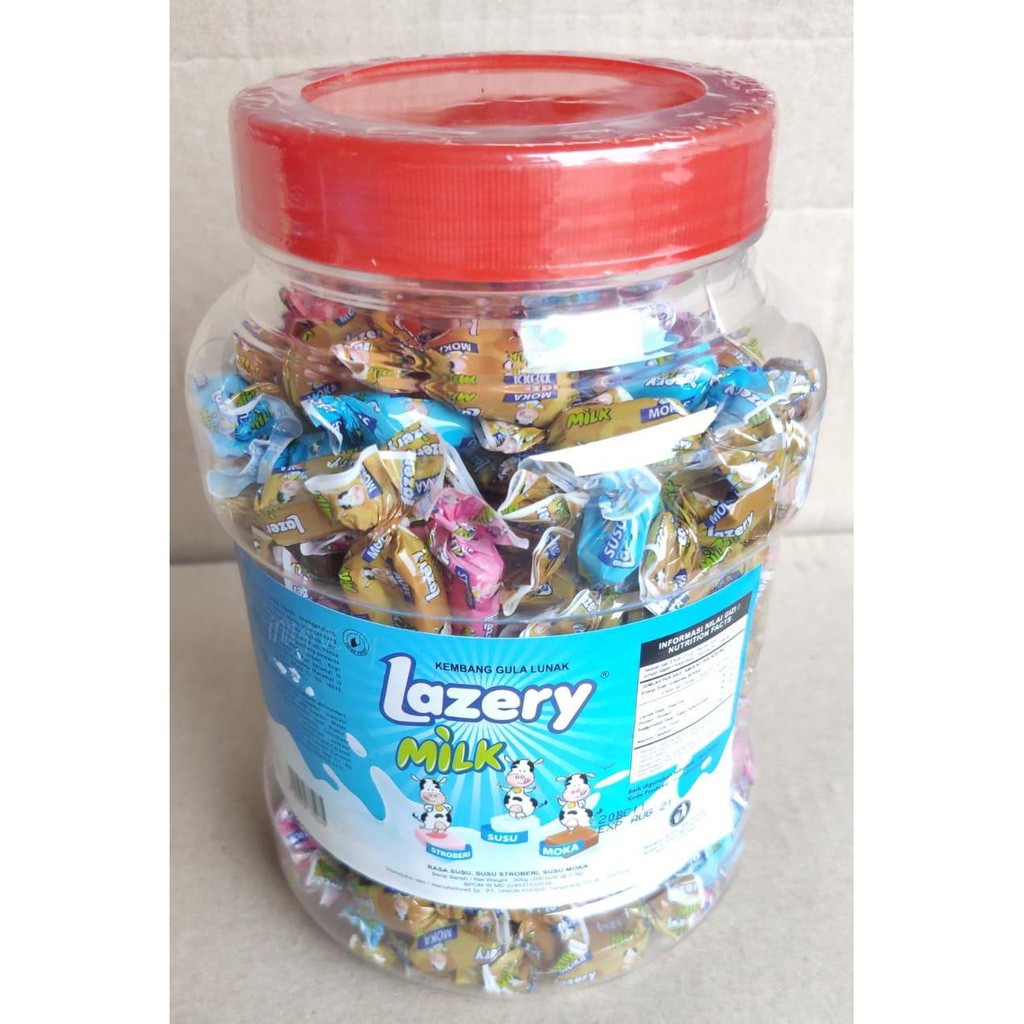 Jual LAZERY MILK CANDY TOPLES 500gr 200pcs | Shopee Indonesia