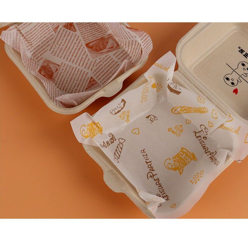 Jual wax paper 18x18cm / kertas bento box / korean paper / baking paper ...