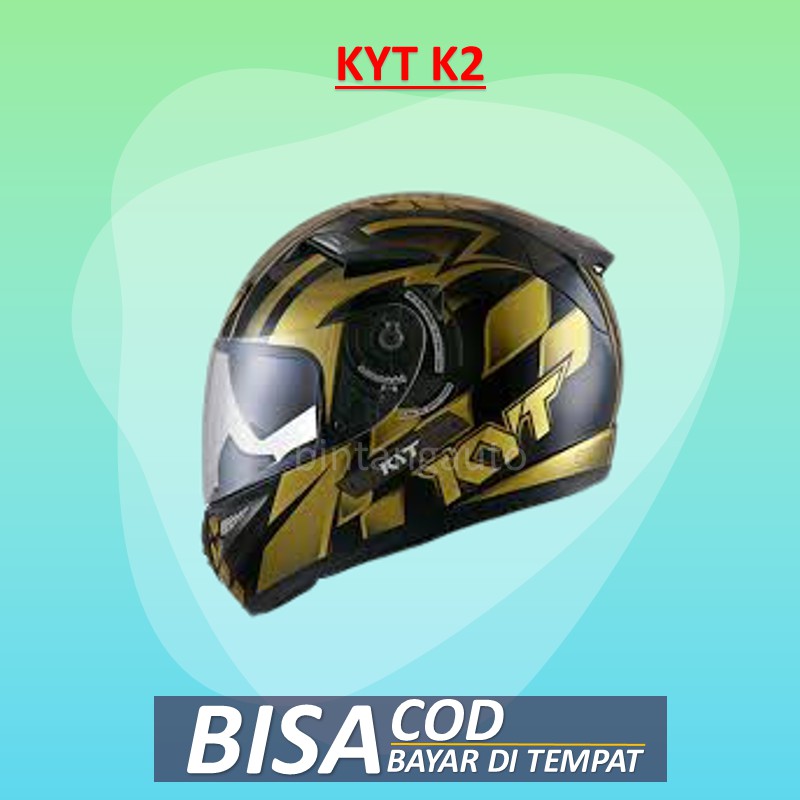 Jual Helm Full Face KYT K2 Rider World GP Black Doff Gold | Shopee ...
