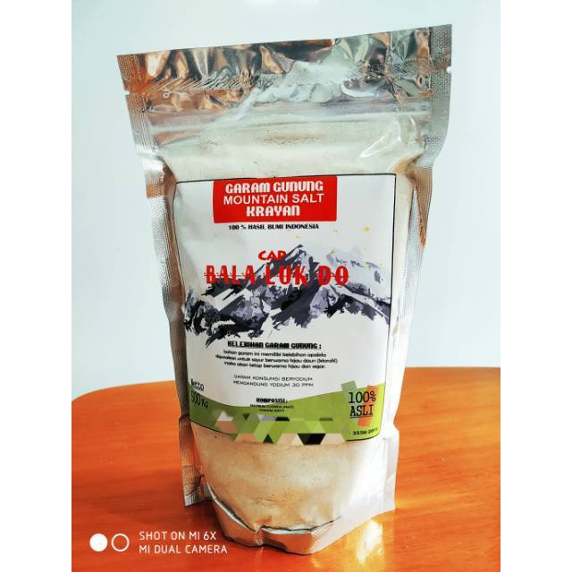 Jual Garam Gunung Krayan Merk "Balalukdo" 500gr | Shopee Indonesia