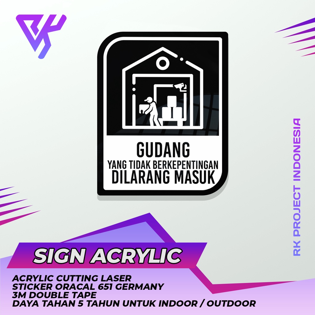 Jual GUDANG PAPAN INFORMASI SIGN BOARD AKRILIK | Shopee Indonesia