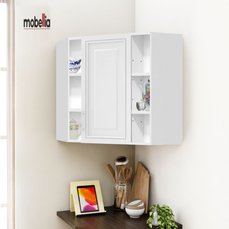 Jual lemari dapur sudut atas kitchen set putih | Shopee Indonesia