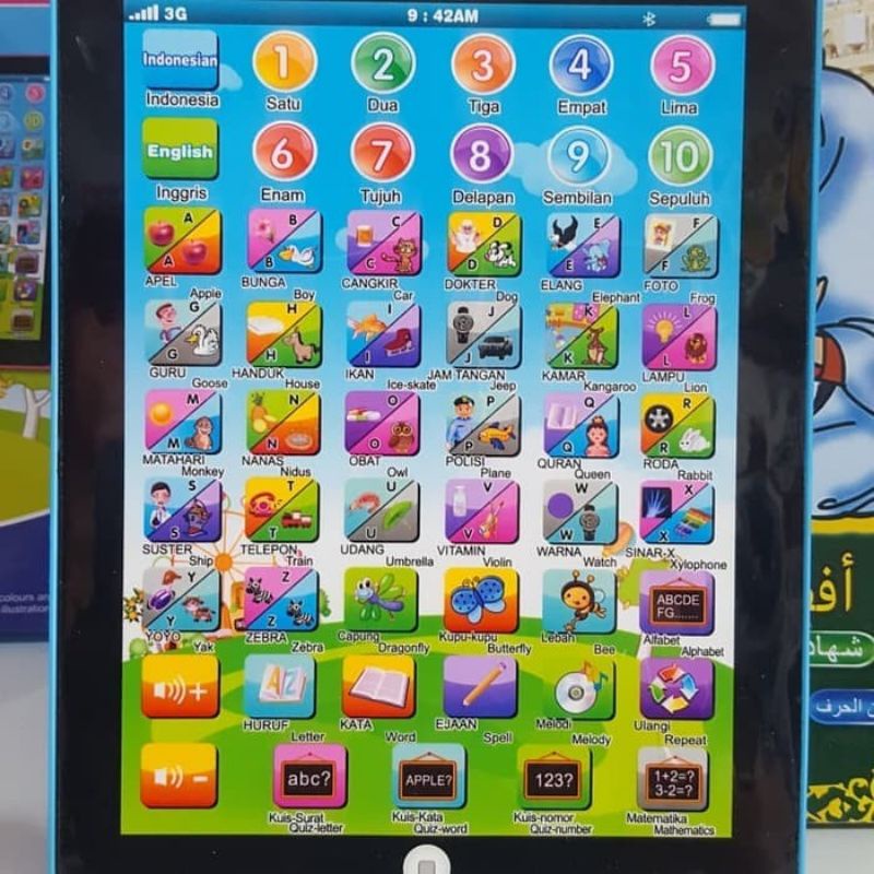 Jual Mainan Ipad Mainan Hp Edukasi Anak Playpad Mini 2 Bahasa | Shopee ...