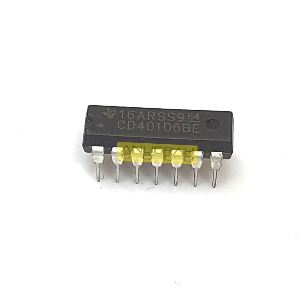 Jual CD40106BE IC CD40106 CMOS Hex Schmitt-Trigger Inverters DIP-14 | Shopee Indonesia