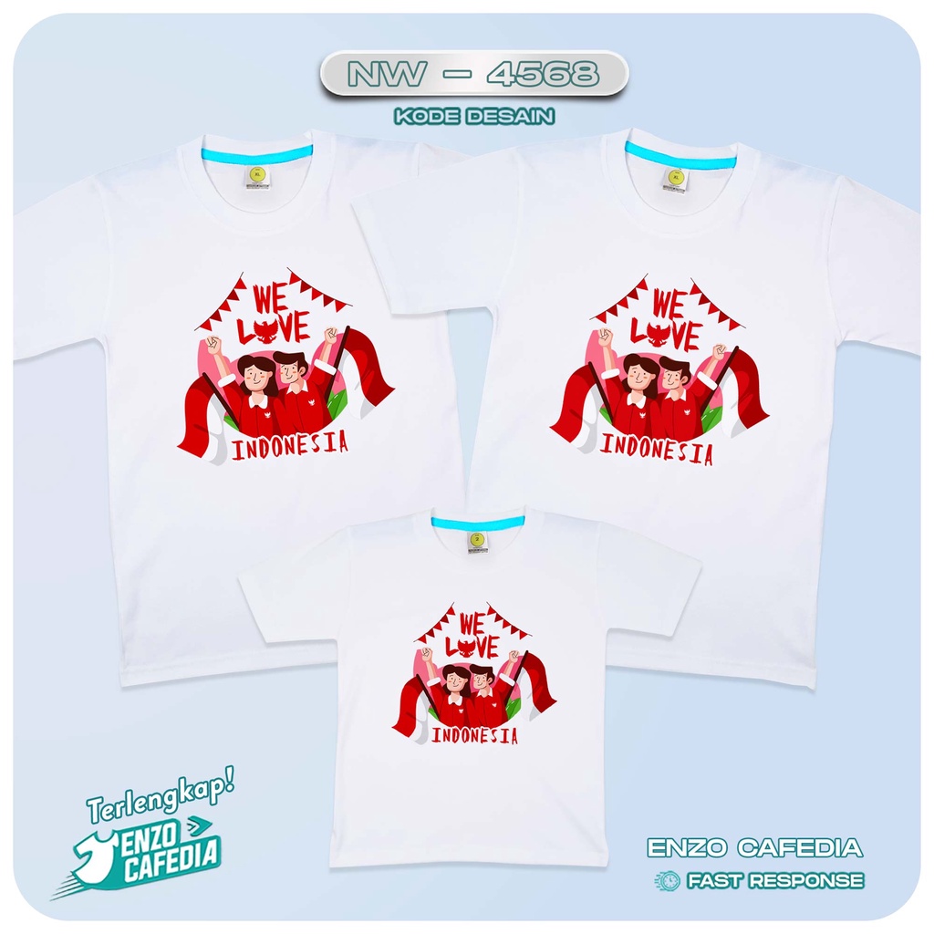 Jual ENZO Baju Kaos Agustusan Kemerdekaan Indonesia 17 Agustus Keluarga ...