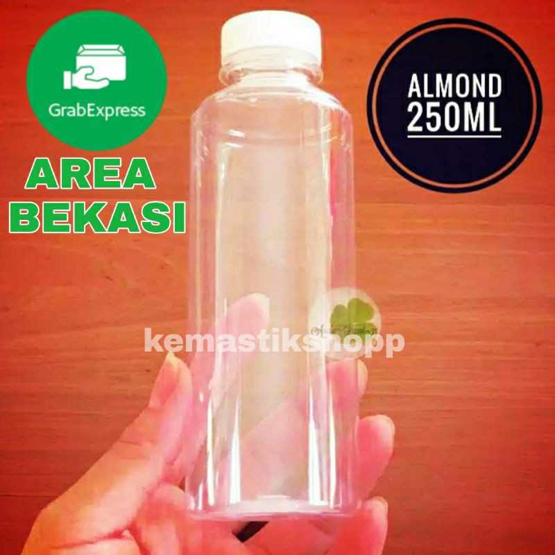 Jual (100 PCS) Botol Plastik Almond 250ml (KHUSUS INSTANT / SAMEDAY ...