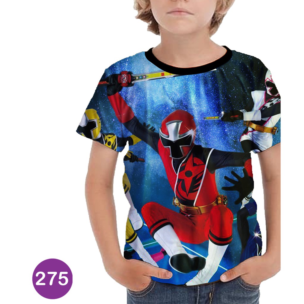 Jual Baju Anak Power Ranger Ninja Steel 3D Printing 3D Kartun TV Series ...