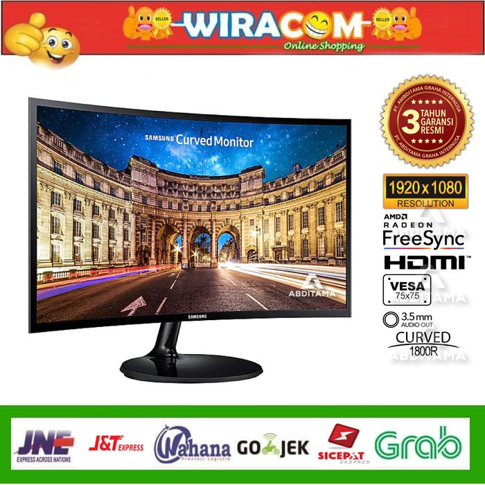 Jual Monitor LED Samsung 24F390 C24F390 LC24F390F CF39024 1920x1080 4ms ...
