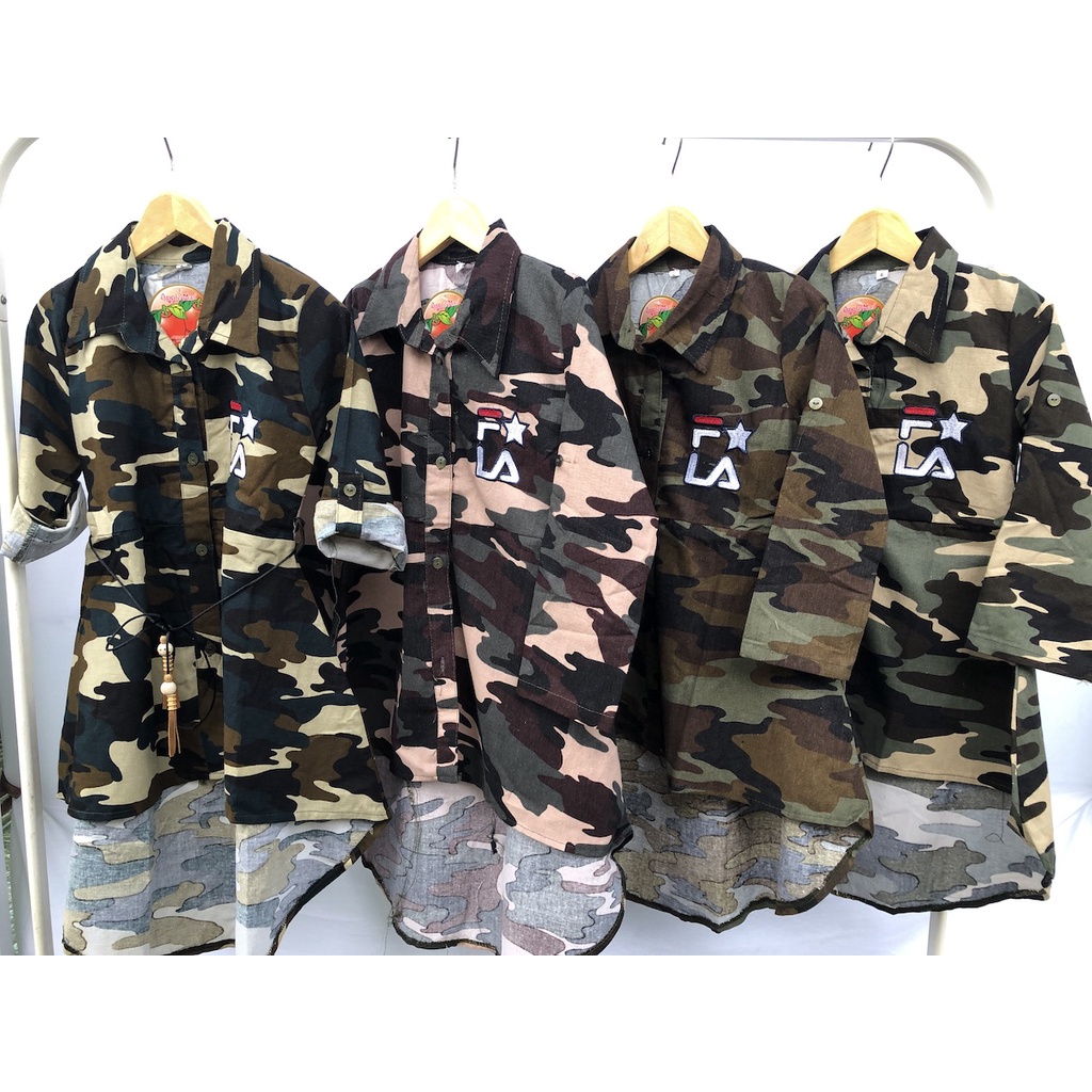 Jual KEMEJA ARMY ANAK PEREMPUAN TUNIK BINBINKU UMUR 3-10 TAHUN, KEMEJA ...