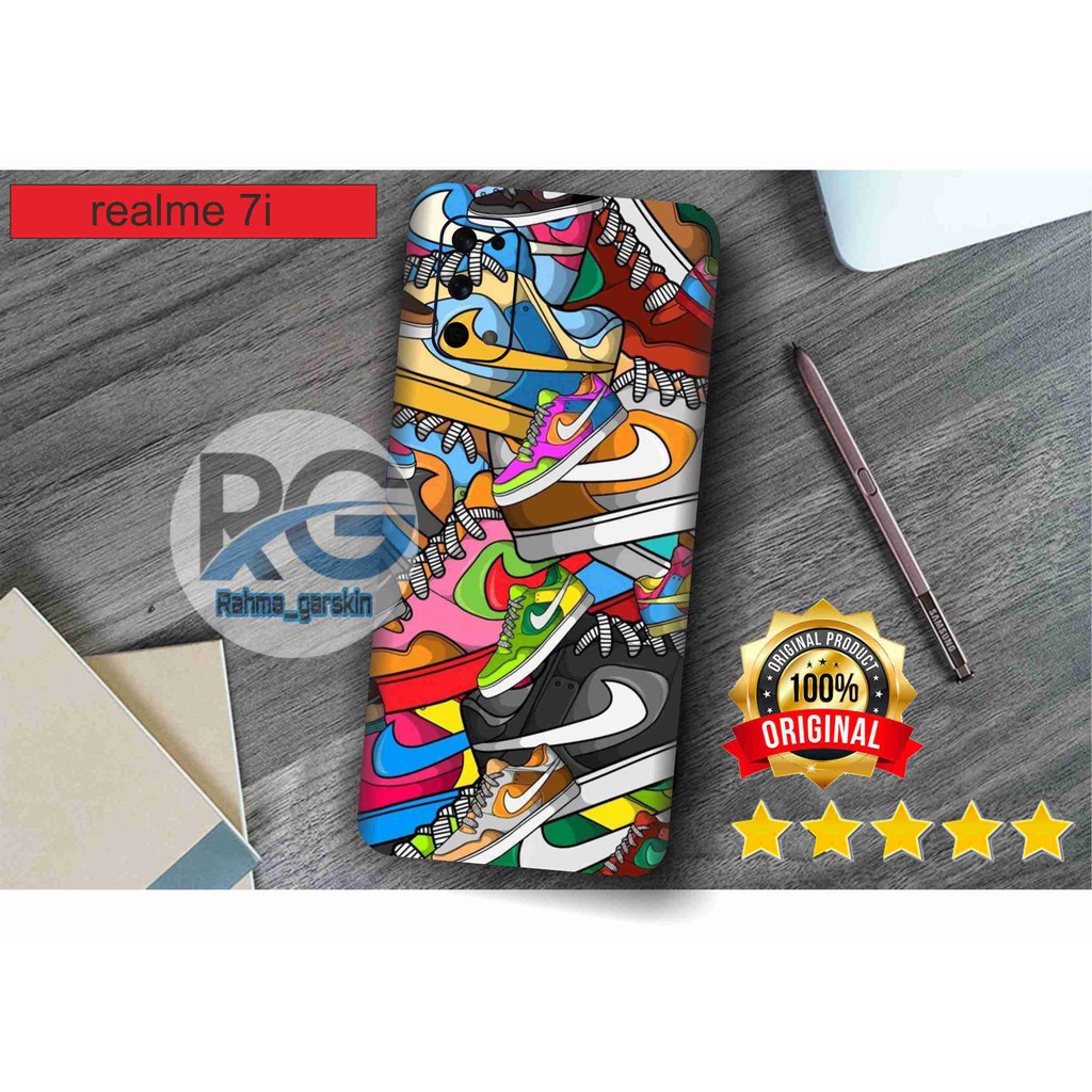 Jual garskin hp realme 7i motif STIKER code 1-2 free custom viA chat ...