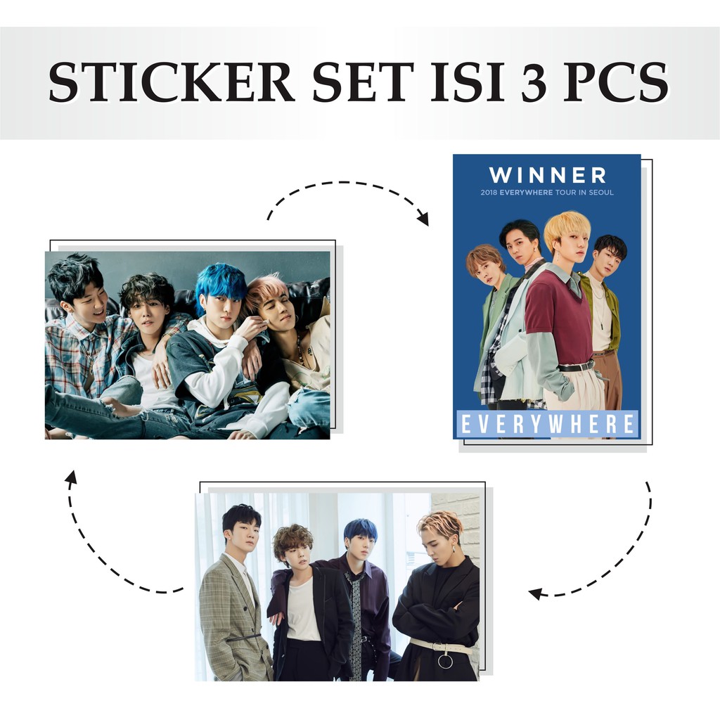 Jual Stiker Yg Family Winner 6X9 Cm Mirror Murah Sticker Kpop Aesthetic ...