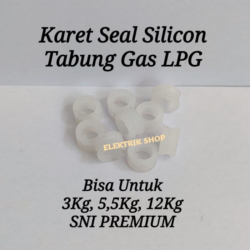 Jual KARET TABUNG GAS LPG / KARET SEAL SILICON PUTIH TABUNG GAS LPG 3KG ...