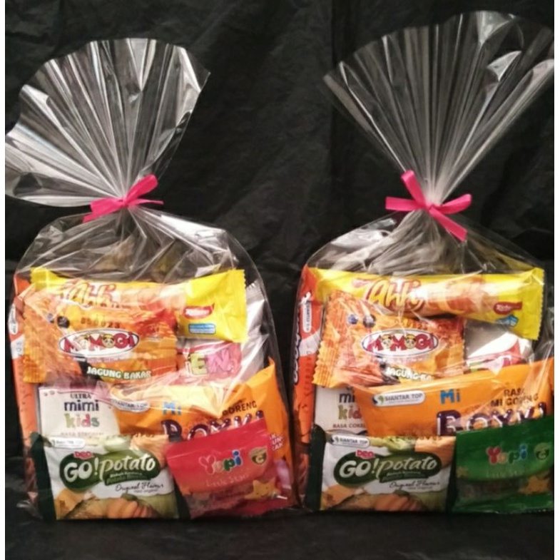 Jual PAKET ULTAH 7 SNACK +1 SUSU (FREE PACKING)isian random tidak ...