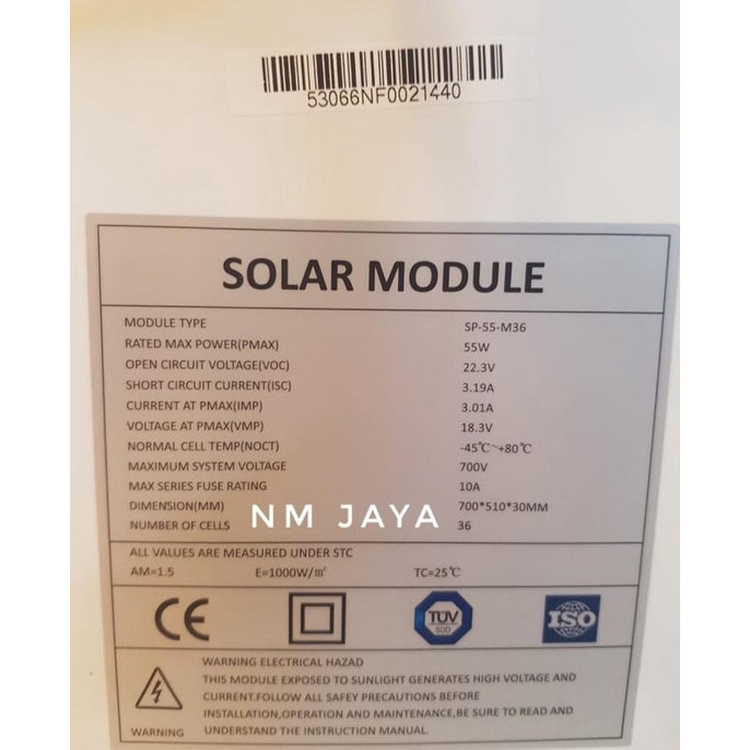 Jual Paket Hemat Solar Panel Surya 50WP + Aki 12v 18 ah (FREE Packing ...