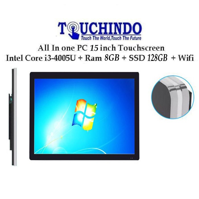 Jual Industrial Computer All in one Touchscreen 15 inch i3 /8G/128G ...