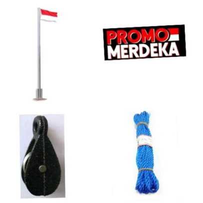 Jual PAKET TALI TAMBANG 4 MM X 10 METER DAN KATROL KEREKAN TIANG ...