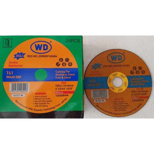 Jual Mata Gerinda Potong WD 4" Cutting Wheel WD Original | Shopee Indonesia