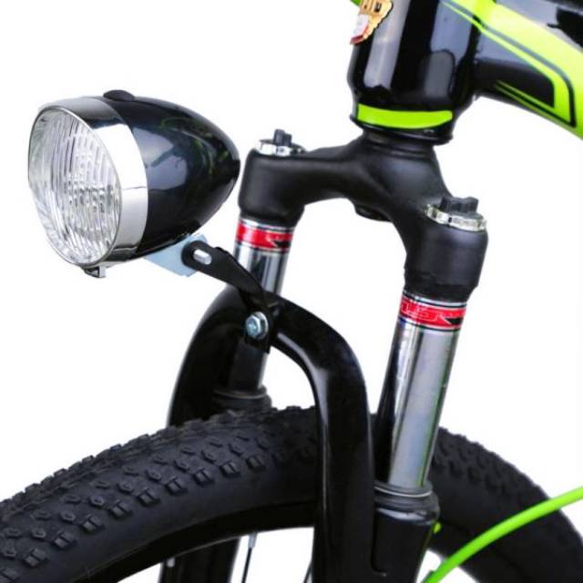 Jual Lampu Depan Lampu Sorot Senter Bulat Sepeda Ontel Roadbike Touring ...