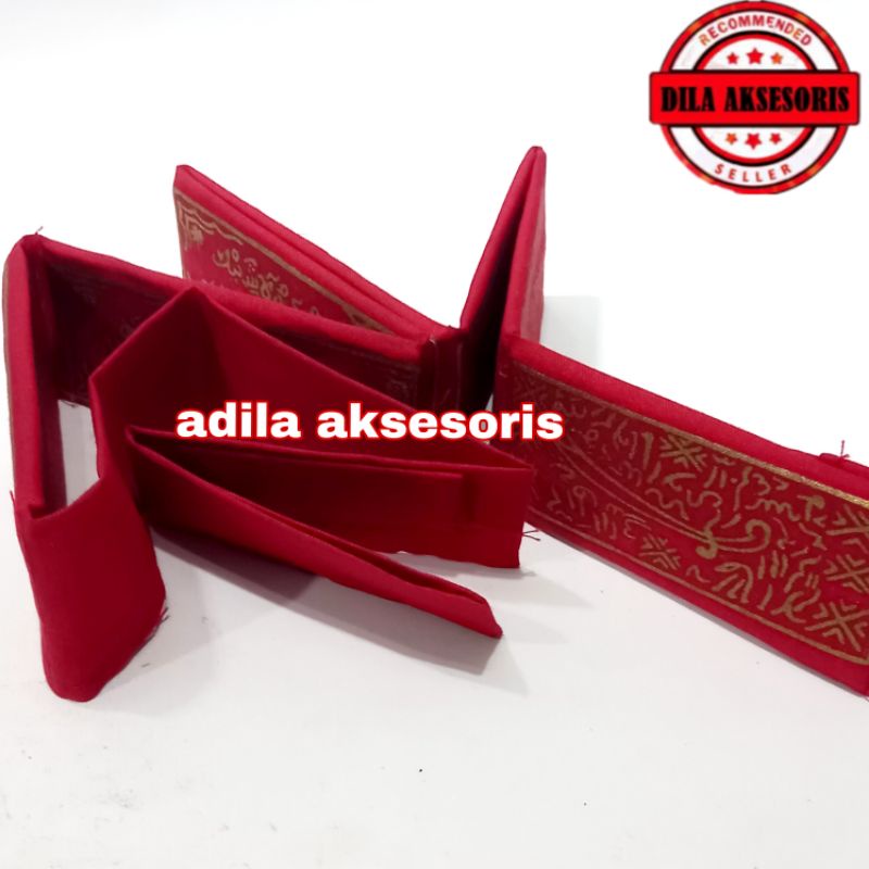 Jual BARANG ANTIK SABUK KAIN LIPAT 7 WARNA MERAH | Shopee Indonesia