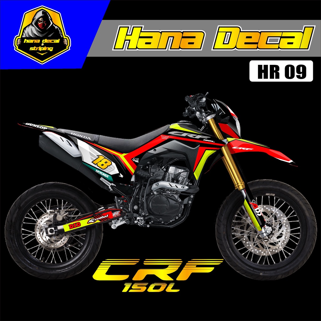 Jual DEKAL STIKER VARIASI DECAL STICKER FULL BODY HONDA CRF 150 KODE KR 08 GS | Shopee Indonesia
