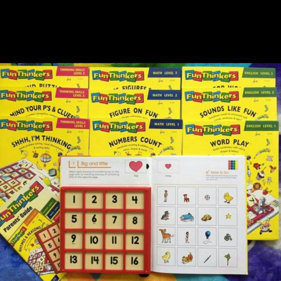 Jual Grolier Fun Thinkers media edukasi kid glorier motorik psyscology ...