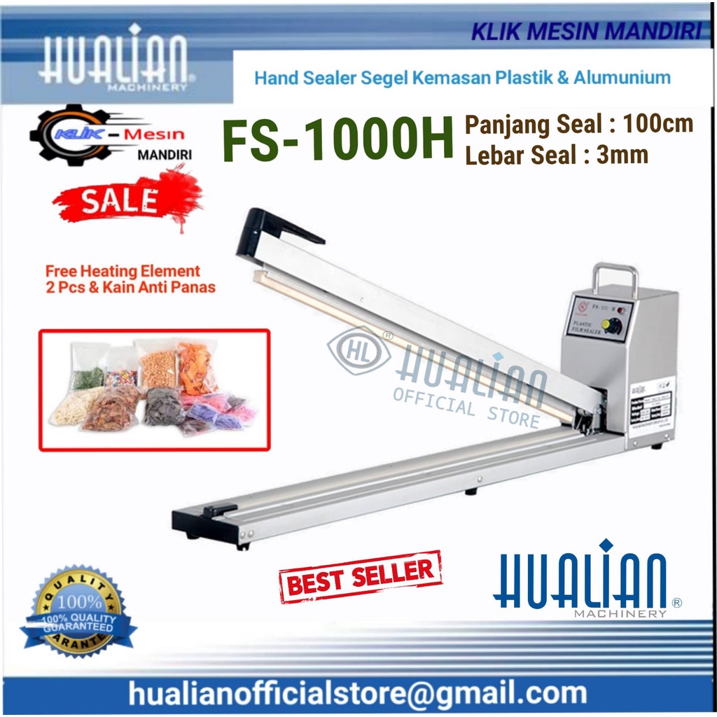 Jual Mesin Press / Segel Kemasan Plastik Hand Sealer FS-SERIES Hualian ...