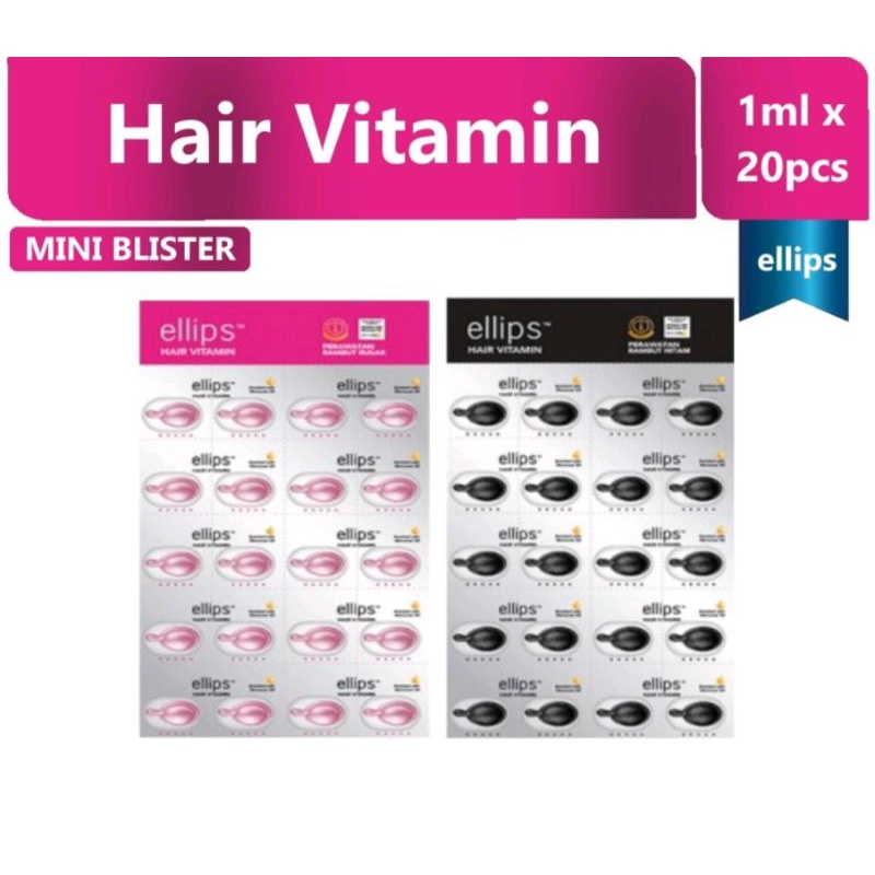 Jual ELLIPS Hair Vitamin Mini Blister isi (20's) | Shopee Indonesia