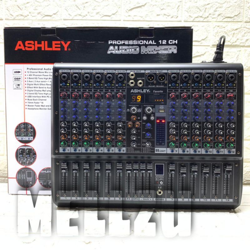 Jual Mixer Ashley Favorite 12 Original 12 Channel USB Interface ...