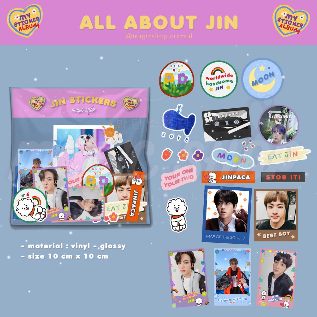Jual BTS MEMBERS STICKER PACK | Shopee Indonesia