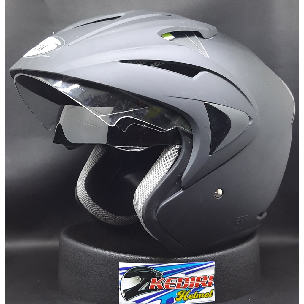 Jual Helm HIU ARROW solid polos double visor | Shopee Indonesia