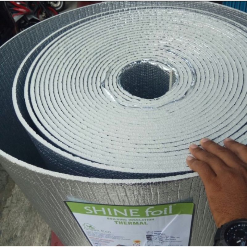 Jual alumunium foil peredam panas FOAM METERAN 4mm || alumunium foil ...