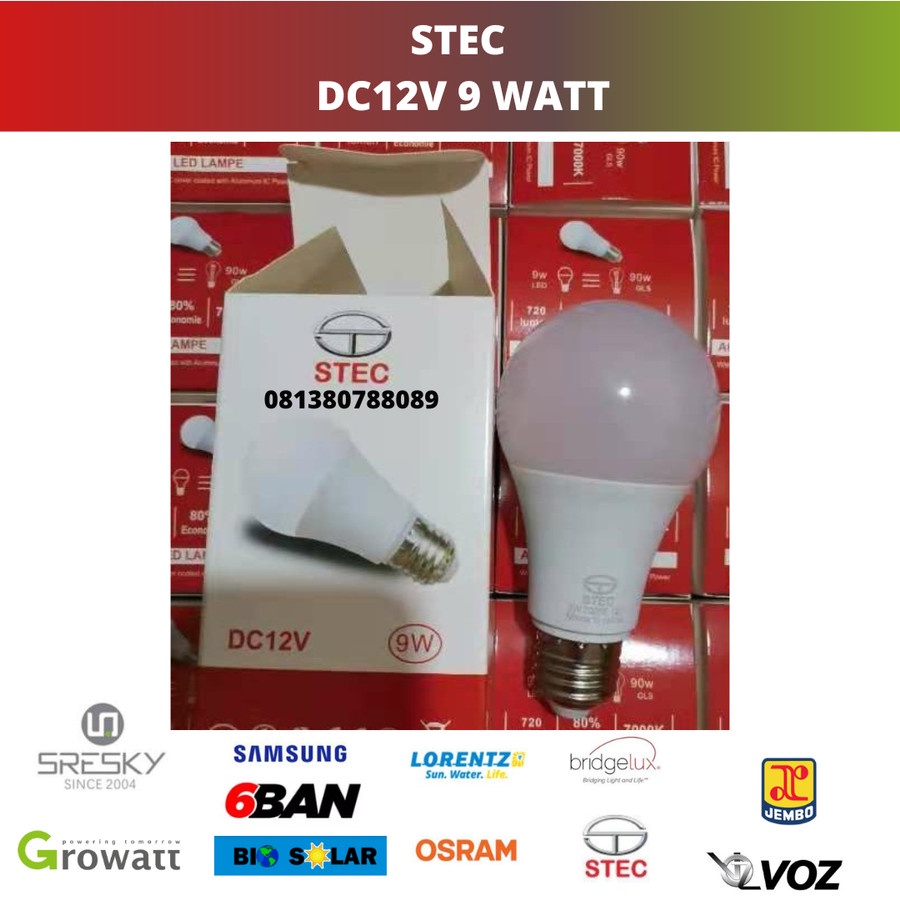 Jual LAMPU DC 12V 9W MEREK STEC TERANG NYA MANTAP | Shopee Indonesia