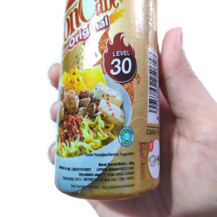 Jual Jual Bon Cabe Kobe Level 30 Super pedaas pedas 40 Gr | Shopee ...
