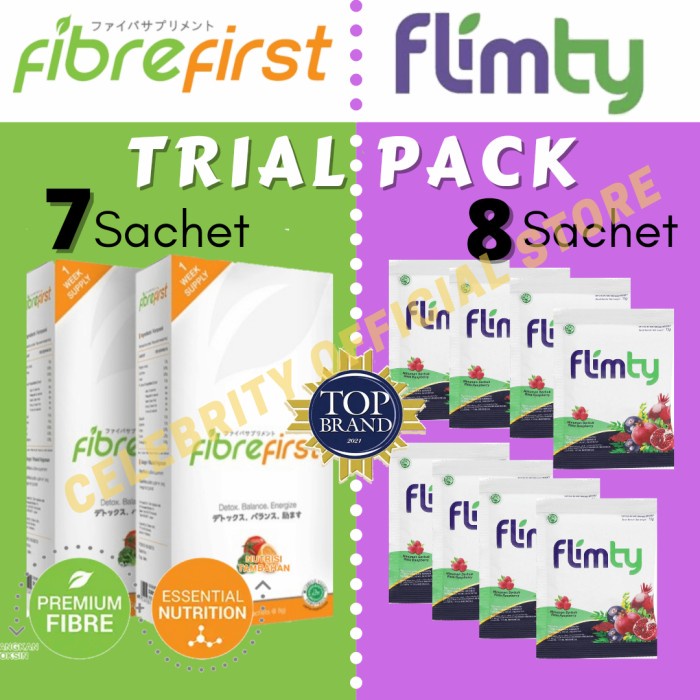 Jual FIBREFIRST FIBRE FIRST 7 SACHET / FLIMTY FIBER HERBAL 8 SACHET ...