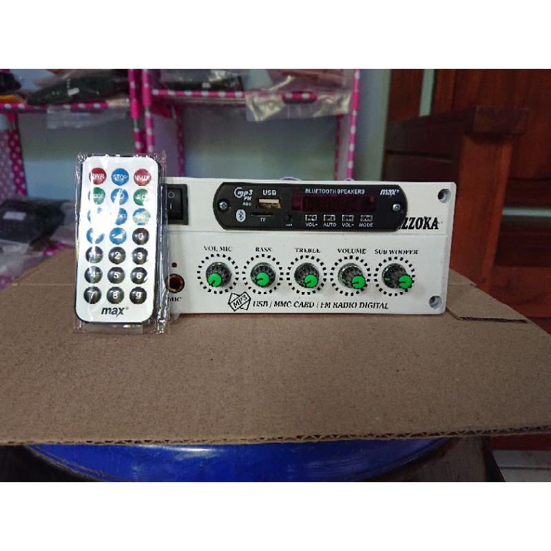 Jual cod modul kit rangkaian mesin speaker aktif mono subwoofer tip mospek plus MP3 bluetooth ...