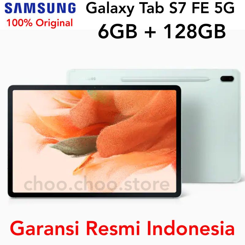 Jual Samsung Galaxy TAB S7FE 5G Garansi Resmi S7 FE Tablet 12.4" TabS7 ...