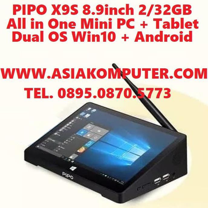 Jual PIPO X9S 8.9inch 2/32GB MiniPC All In One AIO PC DualOS Window ...