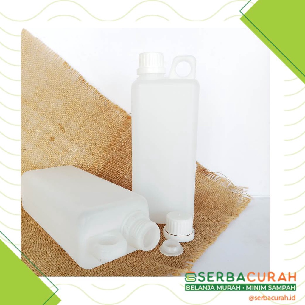 Jual Jerigen 1 L 1000 ml Plastik PET Putih | Shopee Indonesia