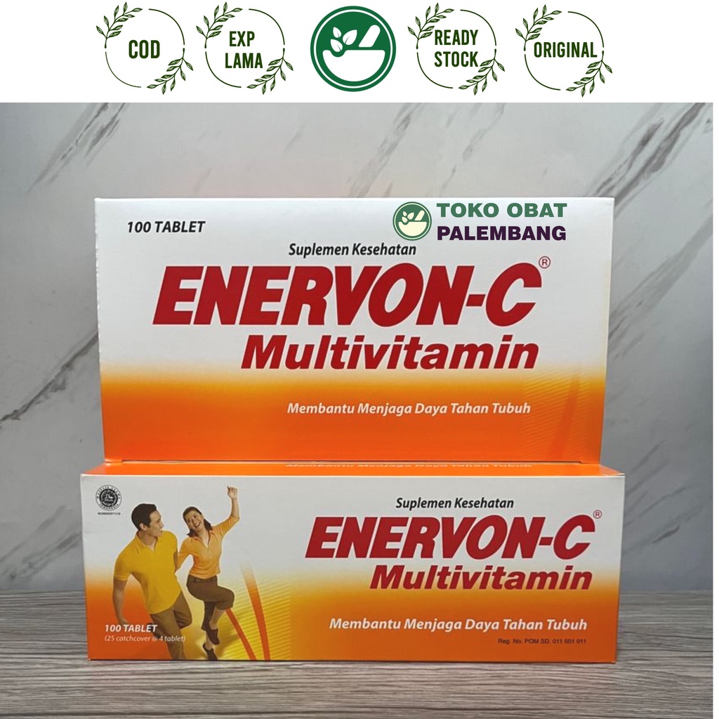 Jual 1 BOX ENERVON C STRIP ISI 100TABLET ENERVON-C STRIP BOX ...
