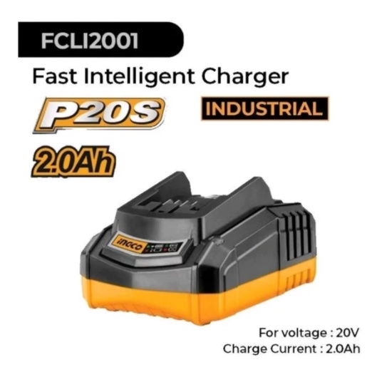Jual FAST CHARGER Battry INGCO 20V 2A P20S FCLI2001 Cas Baterai ...