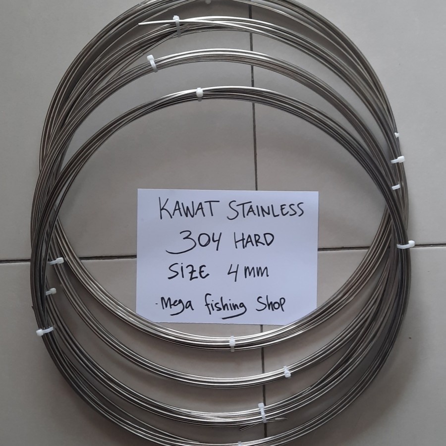 Jual Kawat Stainless 304 Hard & Soft Size 4mm Berat 1kg | Shopee Indonesia
