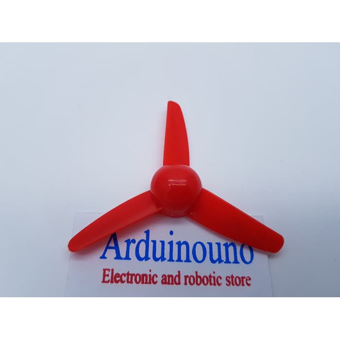 Jual Plastic Fan Prop 3 Vanes RC Boat Airplane Propeller 3" DIY Red ...