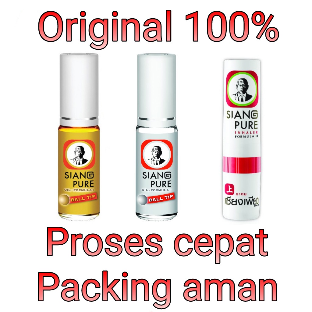 Jual Minyak angin Siang Pure Oil ball tip / roll on inhaler 3cc 3 cc ...