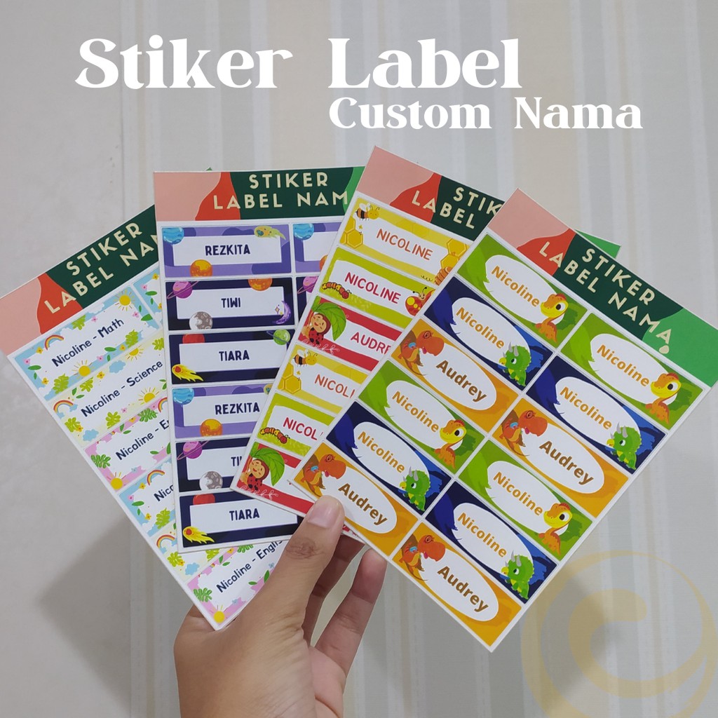 Jual Paket Custom Stiker Label Nama Murah - Label Olshop Online Shop ...