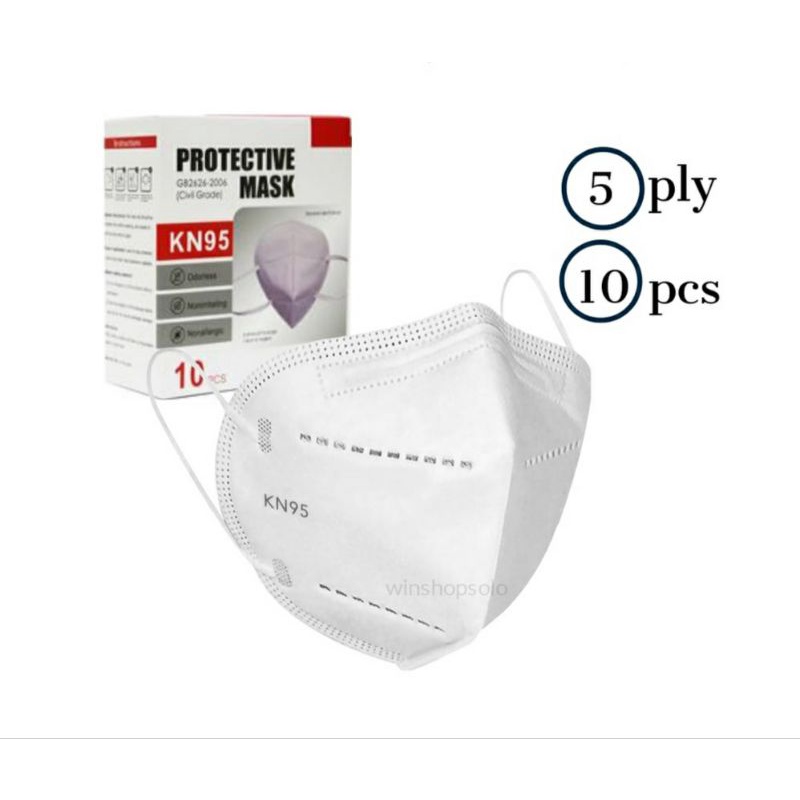 Jual [POOJANARA] MASKER KF95 WARNA PUTIH (ECER) | Shopee Indonesia